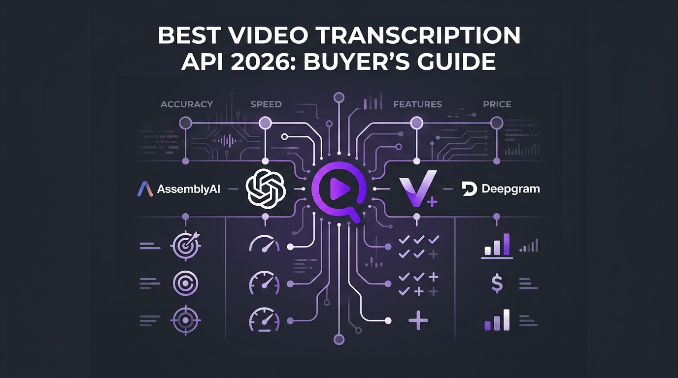 The Best Video Transcription API in 2026: A Buyer's Guide by Workload ...